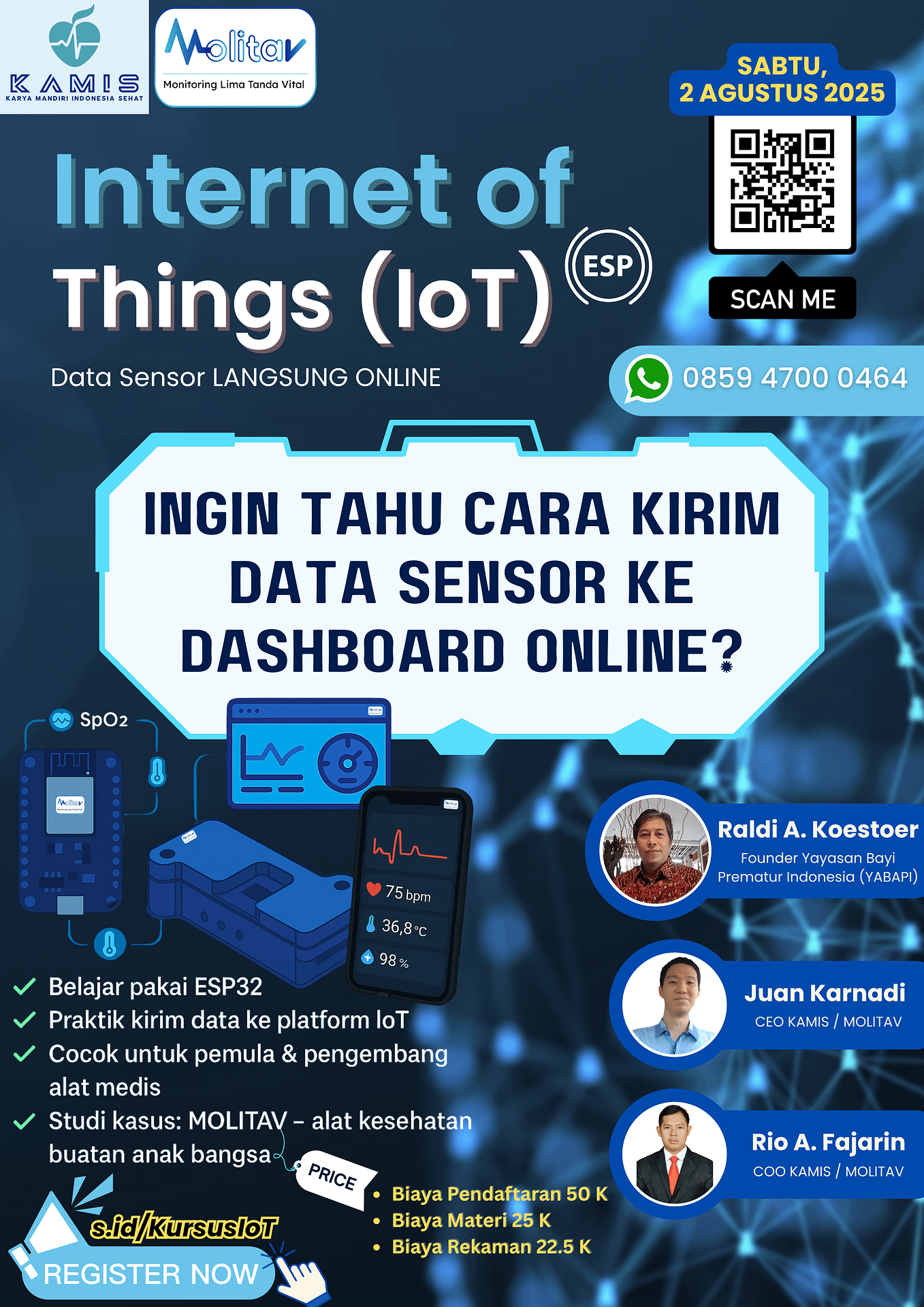Kursus IoT dengan ESP: Data Sensor LANGSUNG ONLINE (2 AGUSTUS 2025 ...